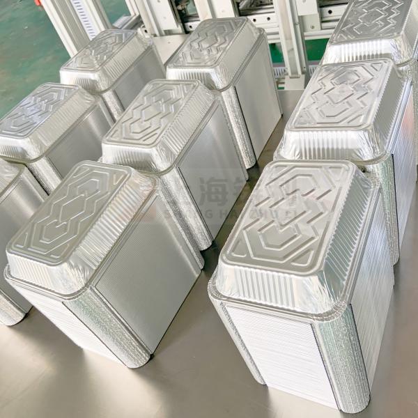 Quality Rectangular Aluminum Foil Container Machine Aluminum Silver Foil Making Machine for sale