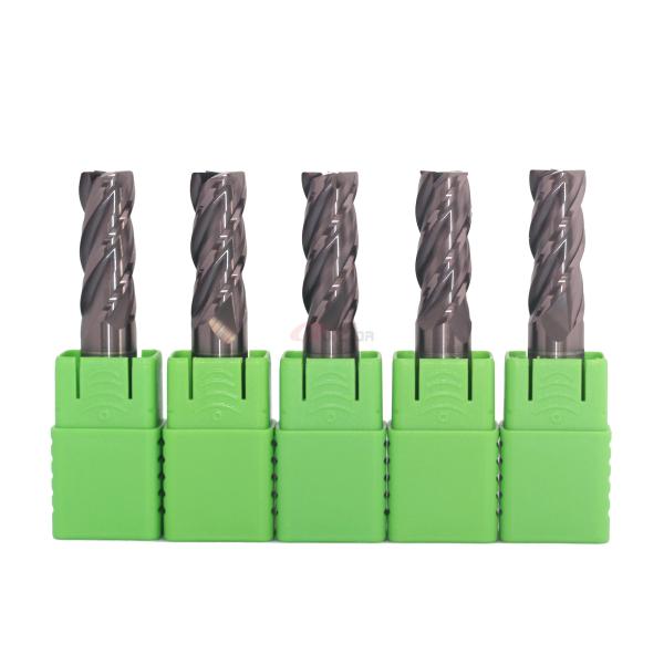 Quality 4 Flutes Corner Radius Cutter Solid Carbide Corner Rounding End Mill HRC60 for sale