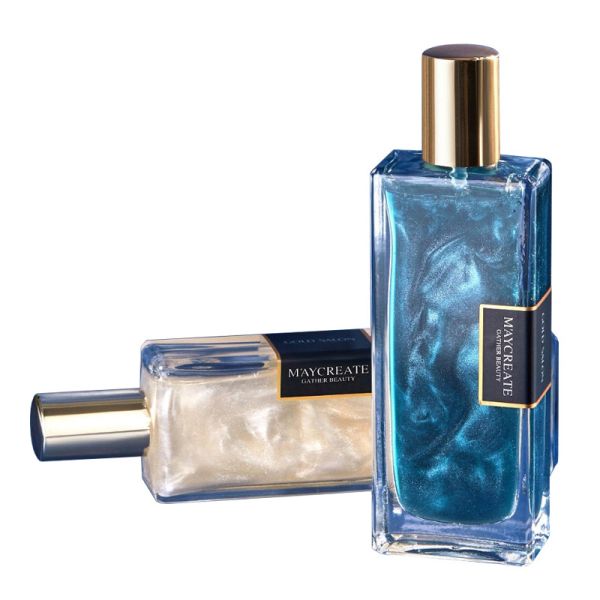 Quality Perfume Bottle Jar Label Sticker Transparent Glass White Bronzing for sale