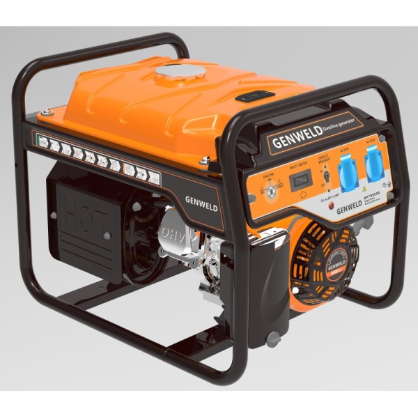 Quality 4kW 230V Portable Gasoline Generator with Overload Circuit Protection and 12.5L Fuel Tank for sale