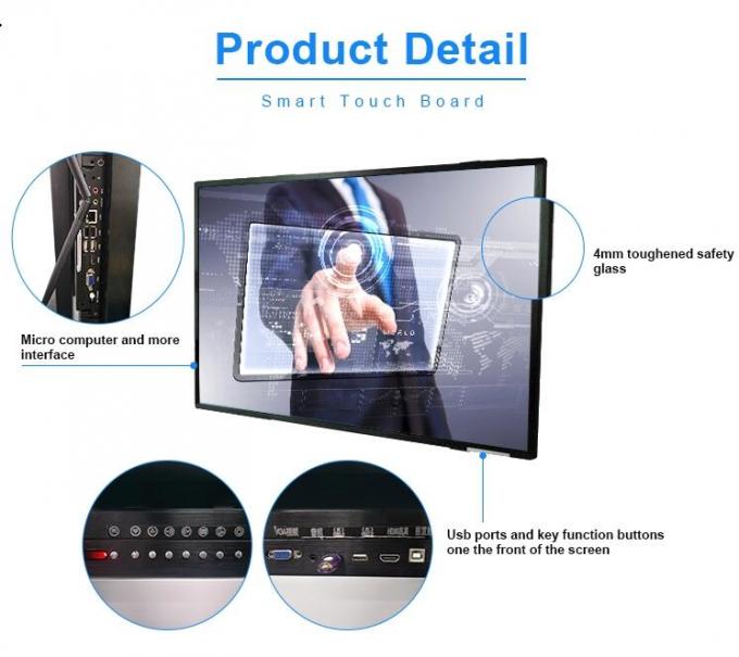 55 Inch Interactive Digital Signage Kiosk Whiteboard For Meeting Screen 1