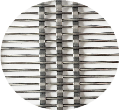 Decorative wire mesh sample 1 showing woven pattern