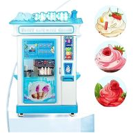 Quality Fully Automatic Three-Flavor Soft Ice Cream Machine with 280 Cup Capacity 2000w for sale