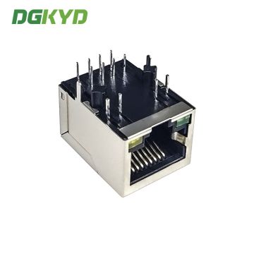 Quality Ethernet Cable RJ45 Jack Single Port With Internal Filter W/O EMI Fingers for sale