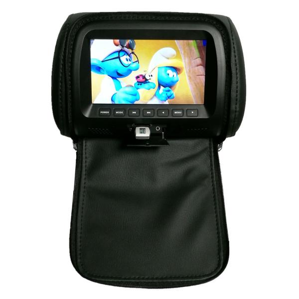Quality Zipper Type Car Pillow Monitors Dual Video Input Horizontal 120° Viewing Angle for sale