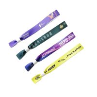 Quality Disposable RFID Polyester/Ribbon Wristband for Festival Party Events Custom 13 for sale