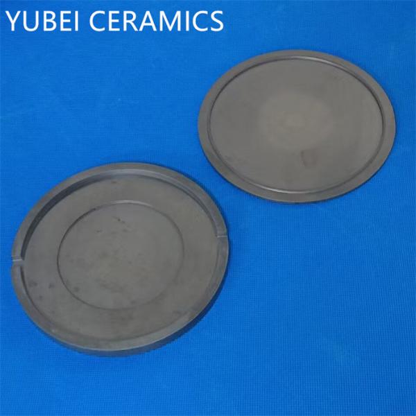 Quality 92HRA-94HRA Silicon Carbide Disk , Black Silicon Carbide Ceramic Plate for sale