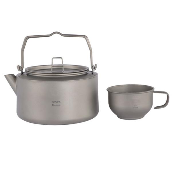 Quality Light Weight High Purity 4.5g/Cm3 Titanium Tea Set No Harm To Body for sale