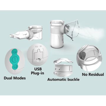Quality Cold Cough Home Nebulizer Machine ≥0.25ml/Min With DC 5V Power 3V Battery for sale