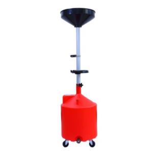Quality 4 Casters 18 Gallon Adjustable Portable Oil Drain Tank for sale