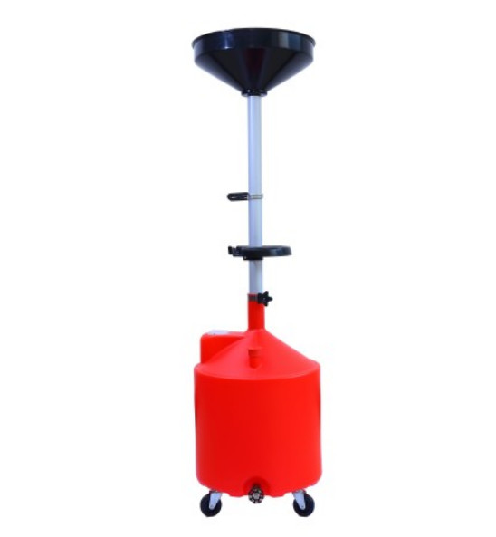 Quality 4 Casters 18 Gallon Adjustable Portable Oil Drain Tank for sale