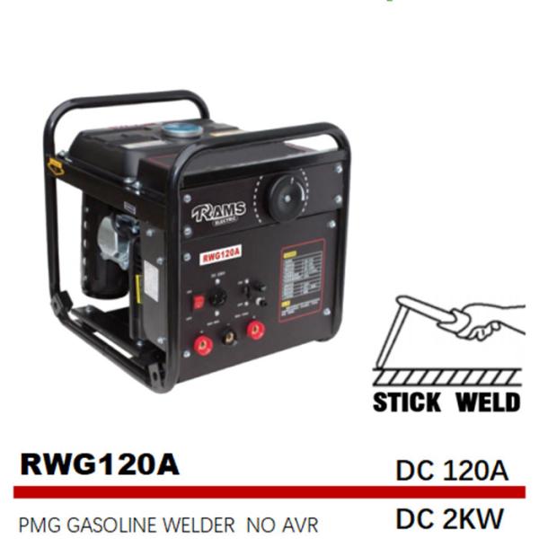 Quality 120A DC 2kw Gas Engine Welding Machine PMG Portable Gas Stick Welder for sale