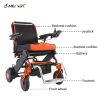 china Lightweight Portable Folding Electric Wheelchair 6km/H For Disabled