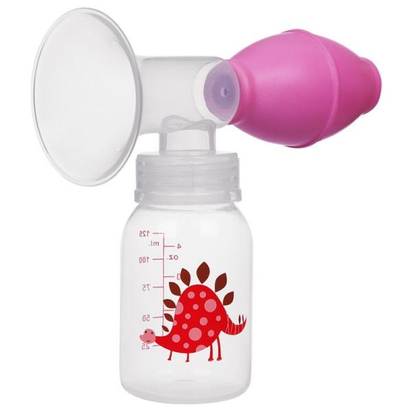 Quality PP Latex BPA Free Manual Breast Pump With Bottle for sale
