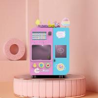 Quality Multi Flavors Fairy Floss Vending Machine 220V 700W Smart Candy Floss Maker for sale