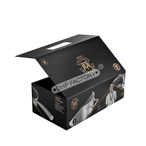 Quality Sturdy Foldable Magnetic Boxes Rigid Collapsible Cardboard Boxes With Handle for sale