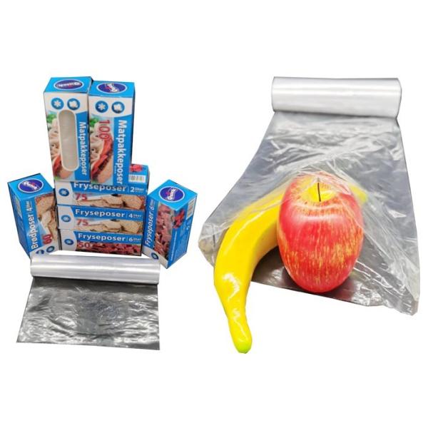 Quality Heavy Duty 14x20 Inch Clear Food Storage Bags Continuous Poly Roll for sale