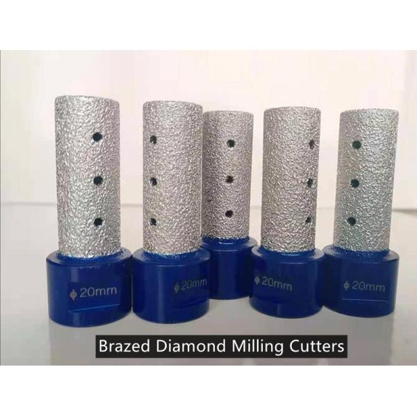 Quality Stone Carving Brazed Diamond Tools , Edge Grinding Diamond Milling Cutters for sale