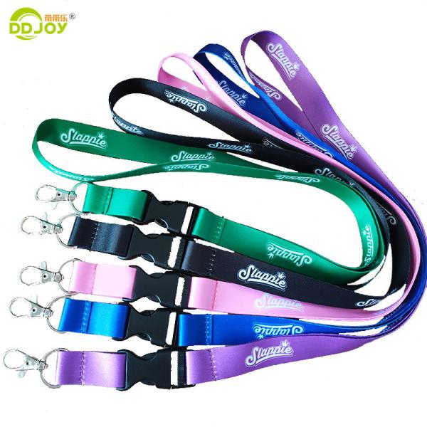 Quality Silk Accessories Dye Sublimation Polyester Lanyards for Keychain Custom Logo 900 for sale