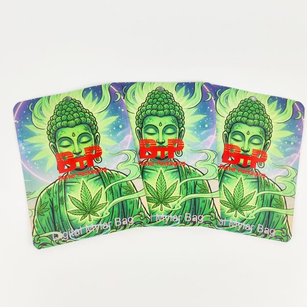 Quality Custom Irregularly Shaped Die Cut 3.5g Mylar Plastic Bags Reusable Seal for Food Pet Food Storage for sale