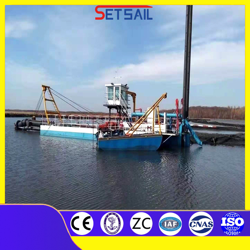 at Latest 6 Inch Cutter Suction Dredger with Pump