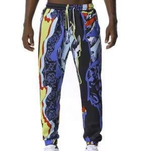 Quality Fashionable Cotton Blend Sublimation Sweatpants Printed Jogger Pants Anti Shrink for sale