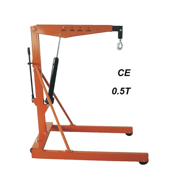 Quality 1 Pump Red Pallet Heavy Duty 0.5Ton Engine Hoist And Stand for sale