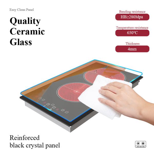 Quality Waterproof Ceramic Hob Stove , Double Hot Plate Electric Stove 3000W for sale