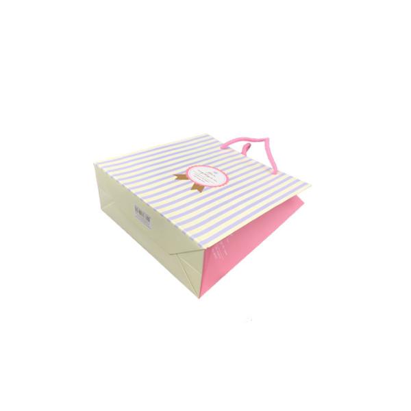 Quality Cute Fancy Small Brown Gift Bags With Handles Fashionable Appearance for sale
