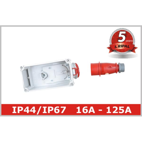 Quality IP67 Industrial Mechanical Interlocked Switch Sockets CEE Power Outlet for sale