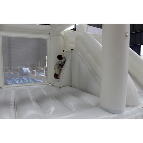 Quality Customized White Bounce House with Slide and Ball Pit The Ultimate Castle for sale