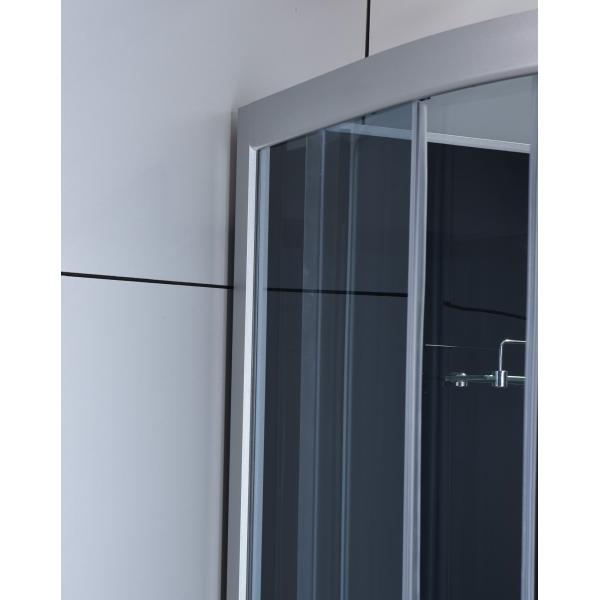 Quality Grey Glass Wet Room Shower Enclosure 39''x39''x85'' for sale