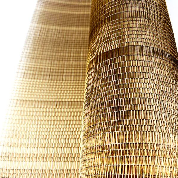 Quality High Security Customized Laminated Glass Metal Fabric For Upscale Hotel for sale