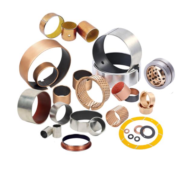 Quality CUSN6 / CUSN8 - Bronze Bearing Rolled Self Lubricating Plain Bearing | Dry Sliding Bearing Gerollte Trockengleitlager for sale