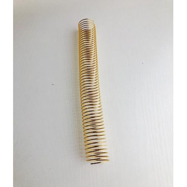 Quality Electroplated Gold 1-1/2" Metal Steel Single Loop Spiral Coil for sale