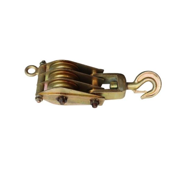Quality Wire Rope Pulley Block Lifting Pulley Double Wheels Pulley Hook Pulley for sale