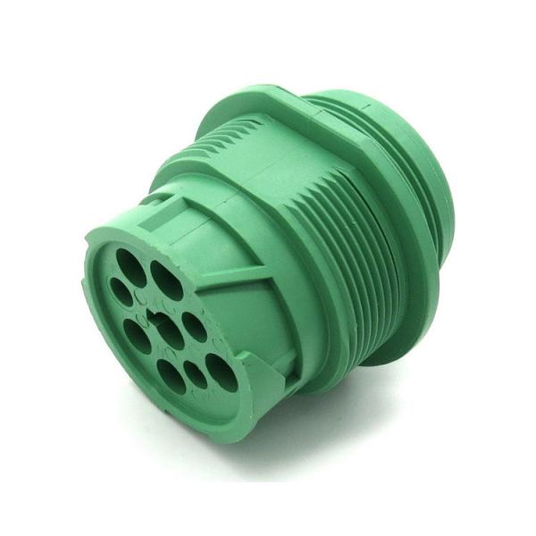 Quality Green Threaded Type 2 Deutsch 9 Pin J1939 Male Plug Connector with 9 Pins for sale