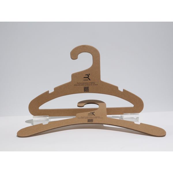Quality Eco-Friendly Paper Hanger for Sustainable Apparel Packaging for sale