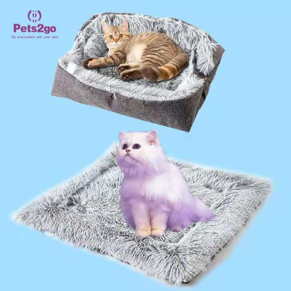 Quality Pets2go Comfortable 61X51cm Pet Linen Plush Mats for sale