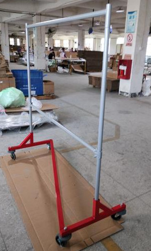 Quality Z Base Retail Clothing Display Rack Commercial Rolling Garment Rack Heavy Duty Load for sale