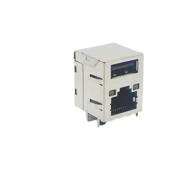 Quality ODM PCB Gigabit RJ45 Female Connector Socket USB SMD Combo for sale