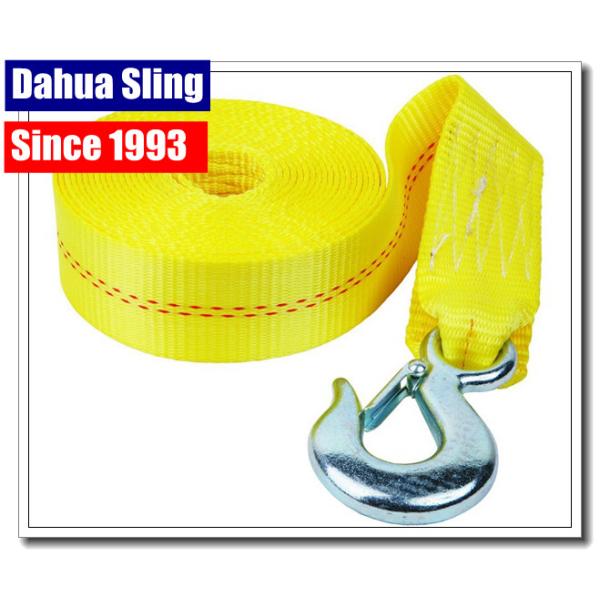 Quality Heavy Duty Boat Winch Strap With Safety Hook , Nylon Winch Strap Replacement for sale