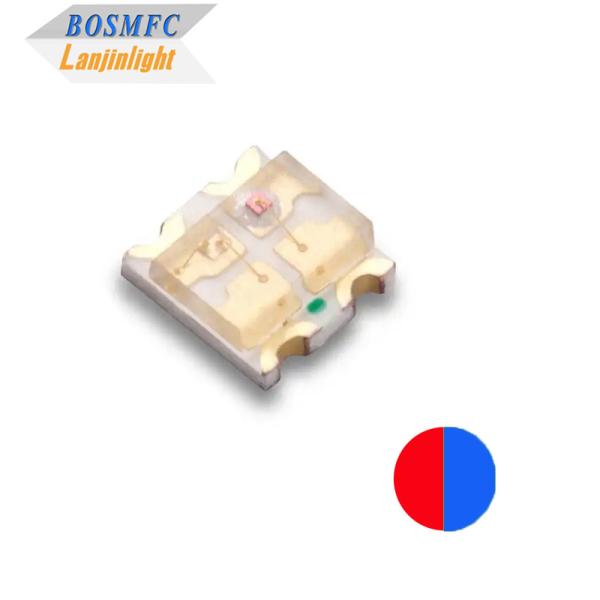 Quality Bi color 0603 SMD led red & blue, Multifunctional 1615 Dual colors Chip LED for sale