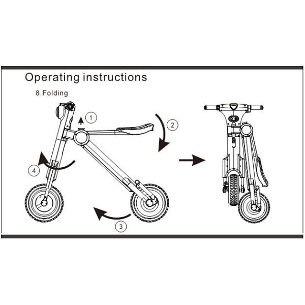 Quality AOWA Folding E Scooter Waterproof Electric Foldable Scooter With CE Certificatio for sale