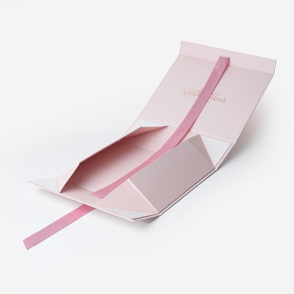 Quality 800g 1200g 1500g Cardboard Foldable Packaging Box With Ribbons for sale