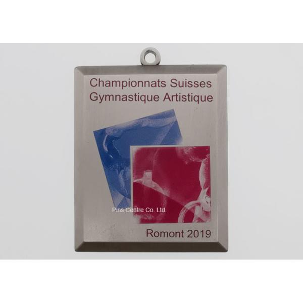 Quality Olympic Die Struck Enamel Medal With Offset Printing Logo for sale