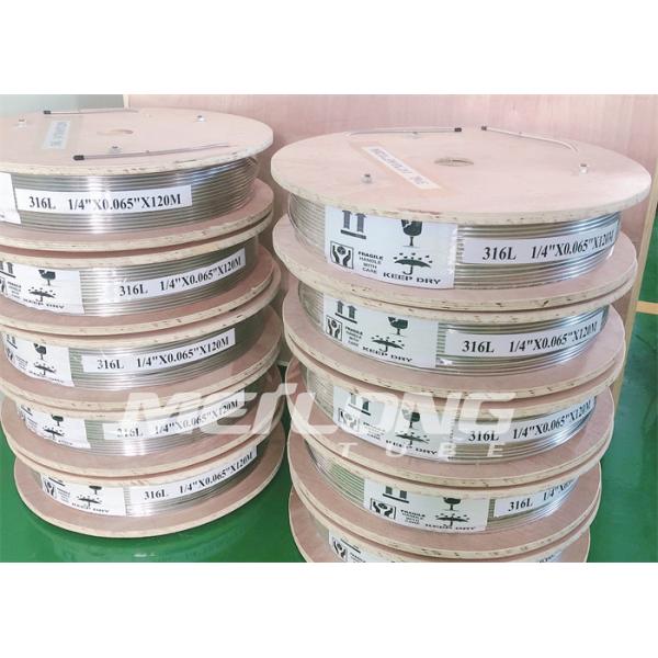 Quality SS316L Hydraulic Control Line Seamless Redrawn Stainless Steel Capillary Tubing for sale