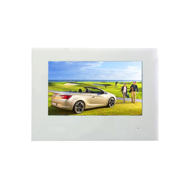 Quality White Super Slim Wall Mounted Digital Signage Indoor LCD Advertising Display for sale
