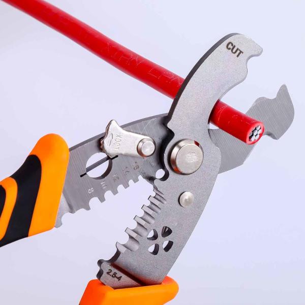 Quality 185mm Wire Insulated Combination Plier Diagonal Cutting For 10-22 AWG Cables for sale