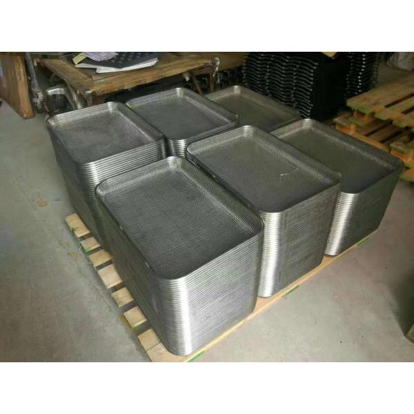 Quality Professional Square Wire Mesh Basket Tray Electrolyzation And Polishing Surface for sale